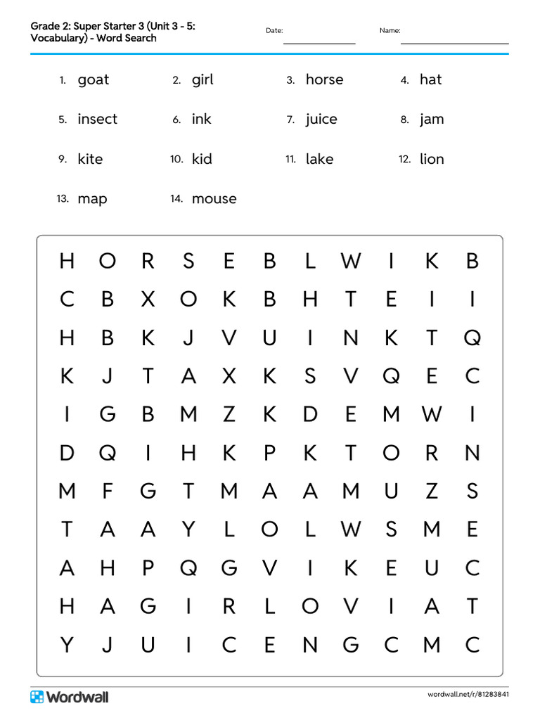 grade-2-super-starter-3-unit-3-5-vocabulary-word-search-wordsearch | PDF
