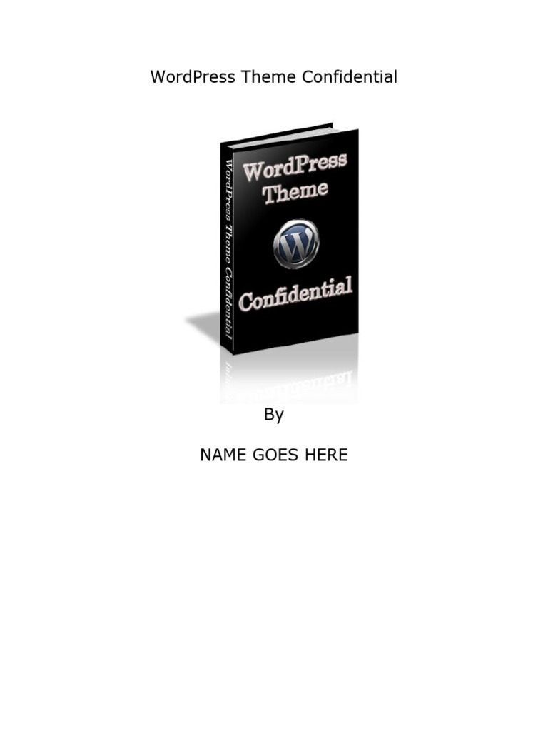 WordPress Theme Confidential | PDF | Word Press | J Query