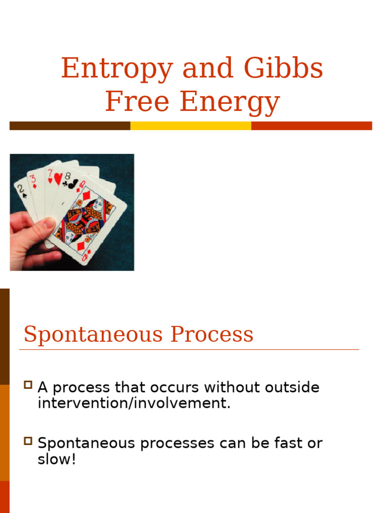 Understanding Gibbs Free Energy and Entropy | PDF | Enthalpy | Entropy