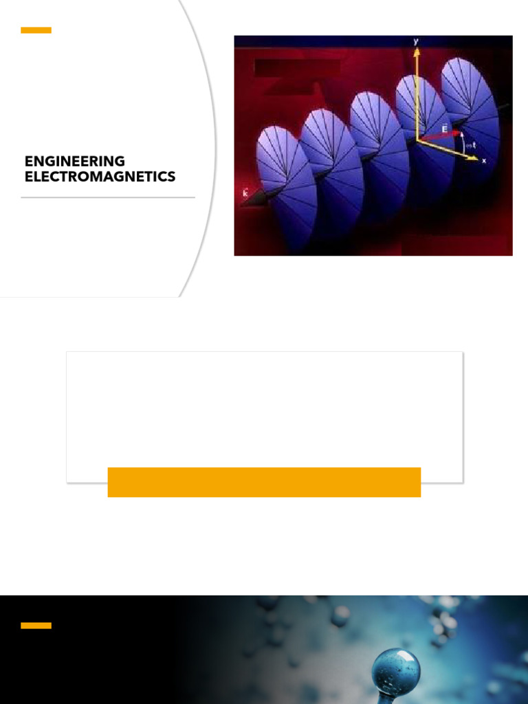 Electromagnetics Lec. 1 - Vector Analysis | PDF