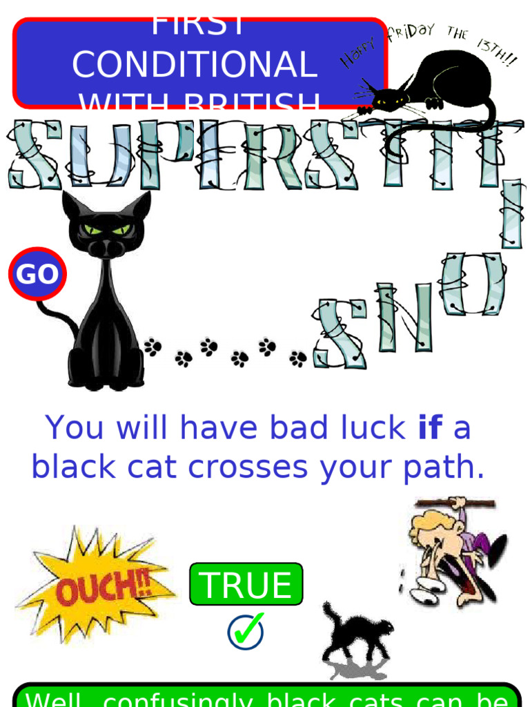 First Conditional With Superstitions Conversation Topics Dialogs Fun Activities Games G - 86809 ...