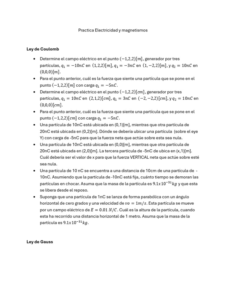 Practica Electricidad y magnetismos | PDF