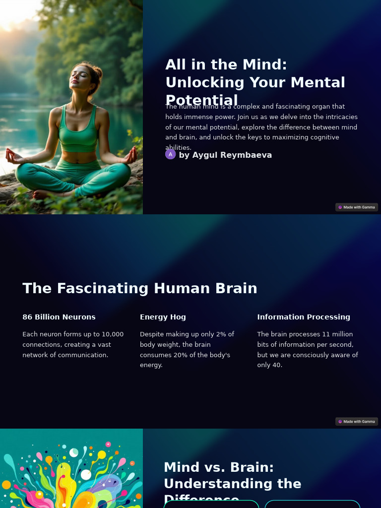 All in The Mind Unlocking Your Mental Potential | PDF | Mind | Perception