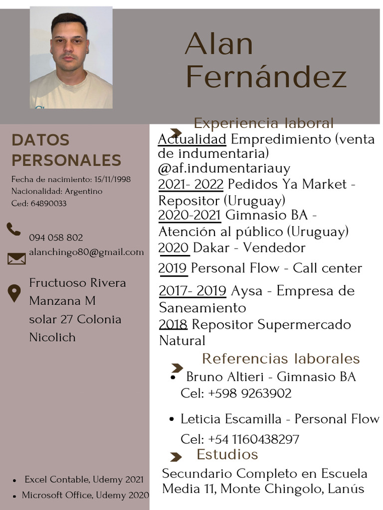 CV Alan 1014 | PDF