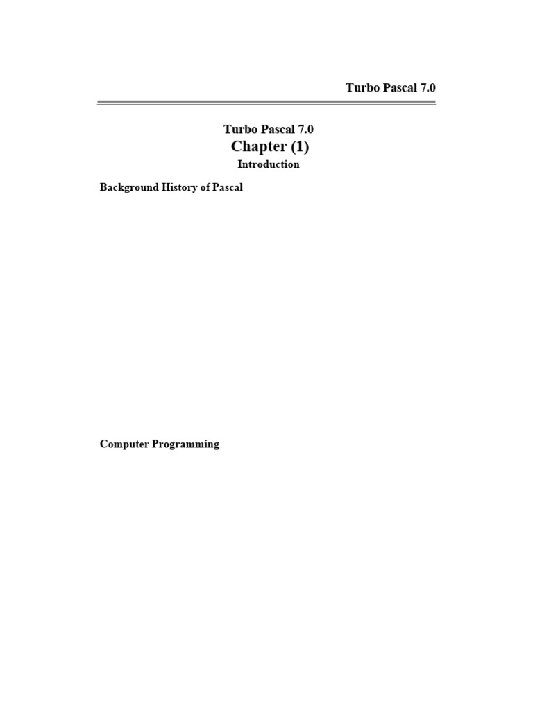 Pascal | PDF | Computer Programming | Software Engineering