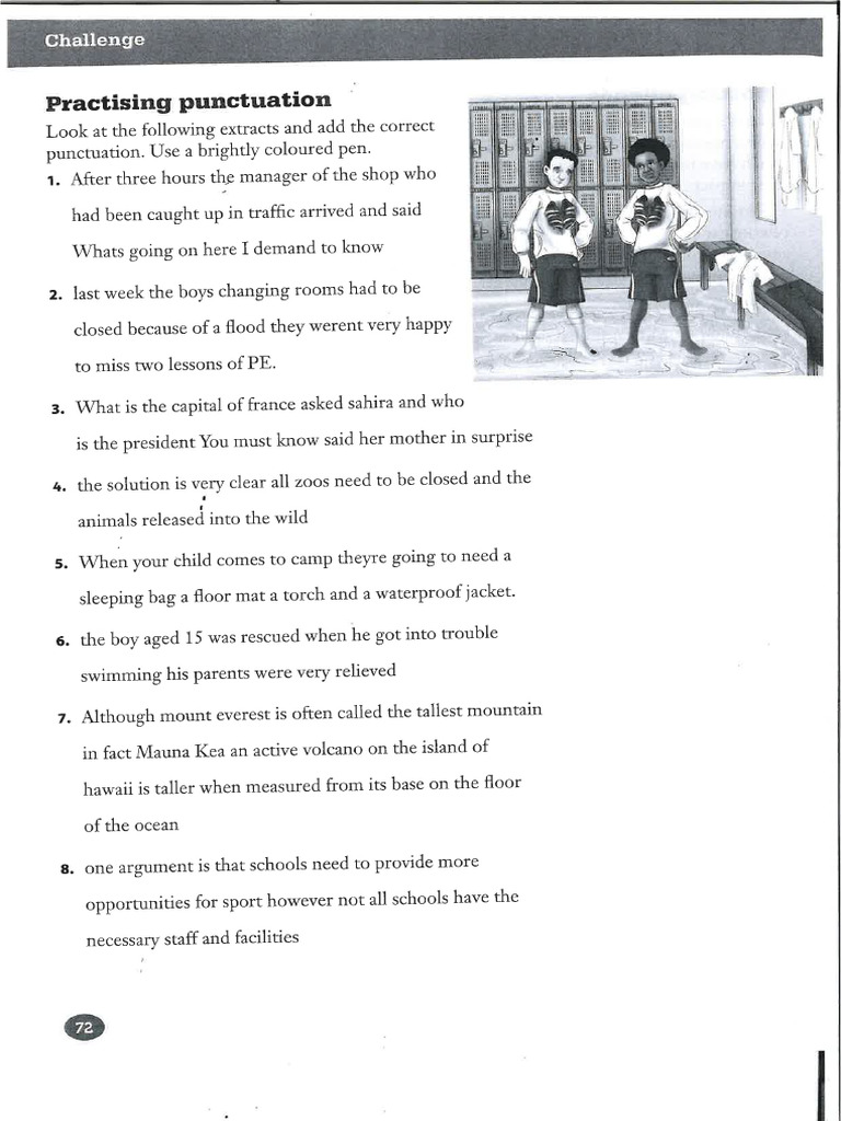 Practising Punctuation Exercise | PDF