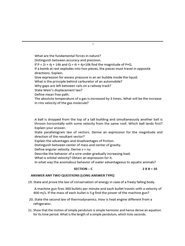 Physics 1 | PDF | Velocity | Physical Chemistry