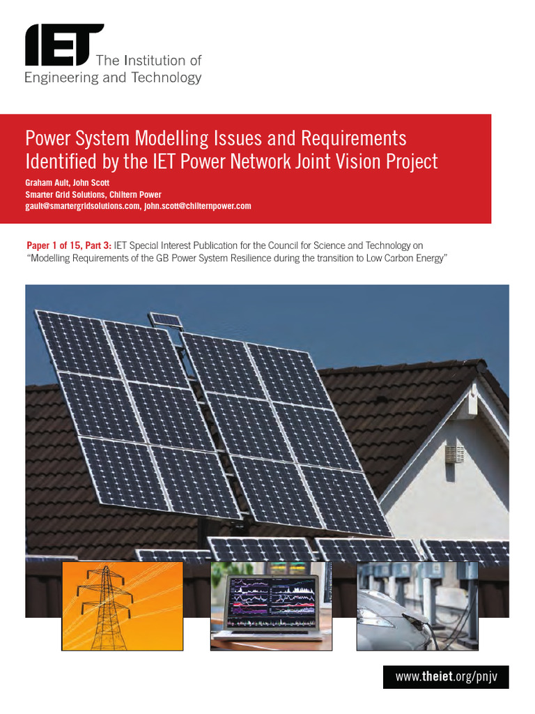 Power System Modelling Issues and Requirements 1708284490 | PDF | System | Automation