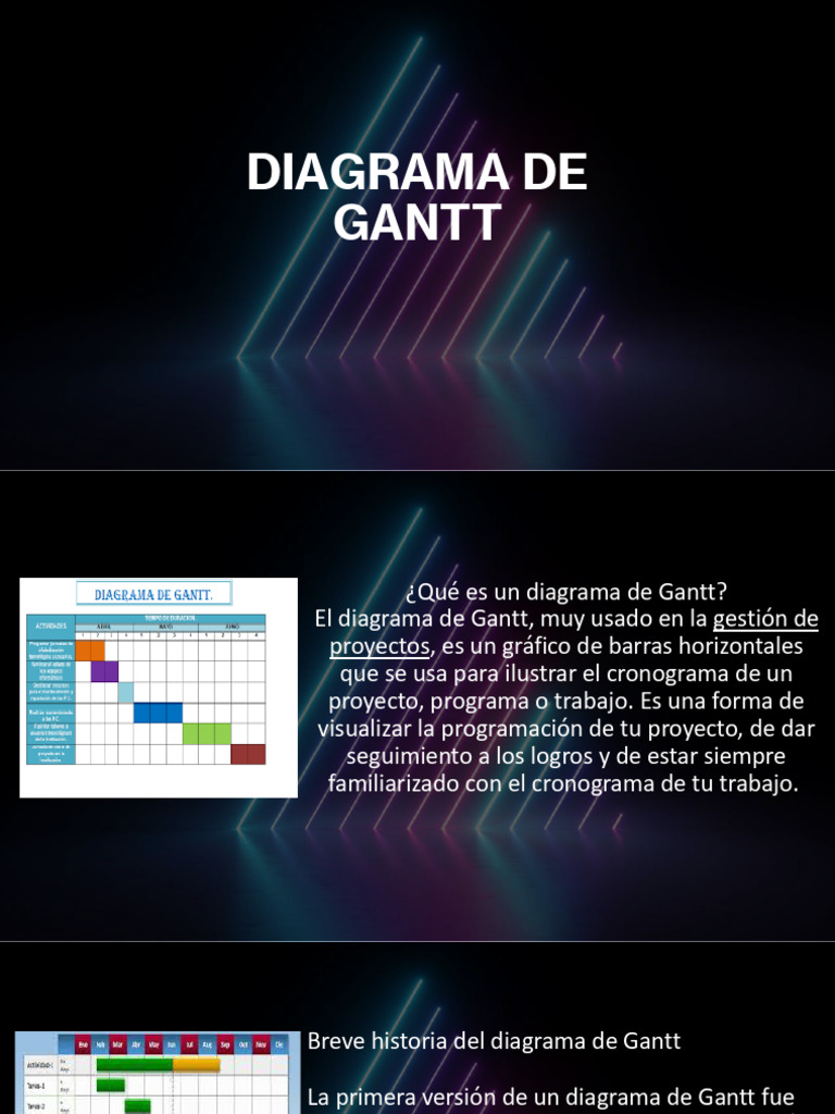 DIAGRAMA DE GANTT | PDF