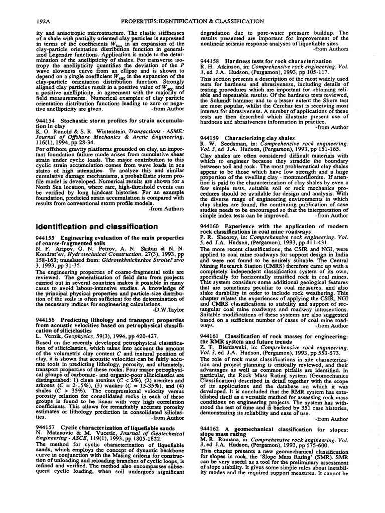 Geotechnical Properties | PDF | Applied And Interdisciplinary Physics | Physical Sciences