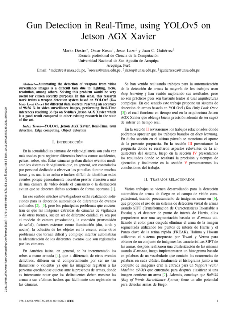 Gun_Detection_in_Real-Time_using_YOLOv5_on_Jetson_AGX_Xavier | PDF | Hardware de la computadora ...