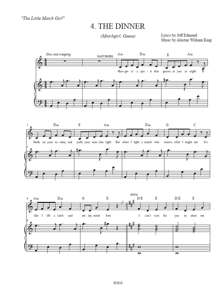 The DINNER (Older Version) - Score | PDF