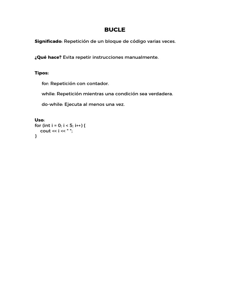 Bucle | PDF