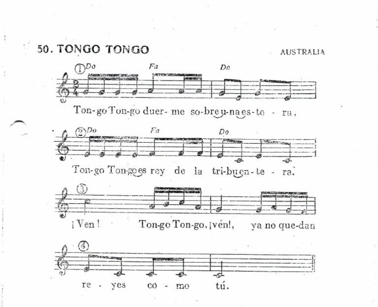 Tongo Tongo | PDF