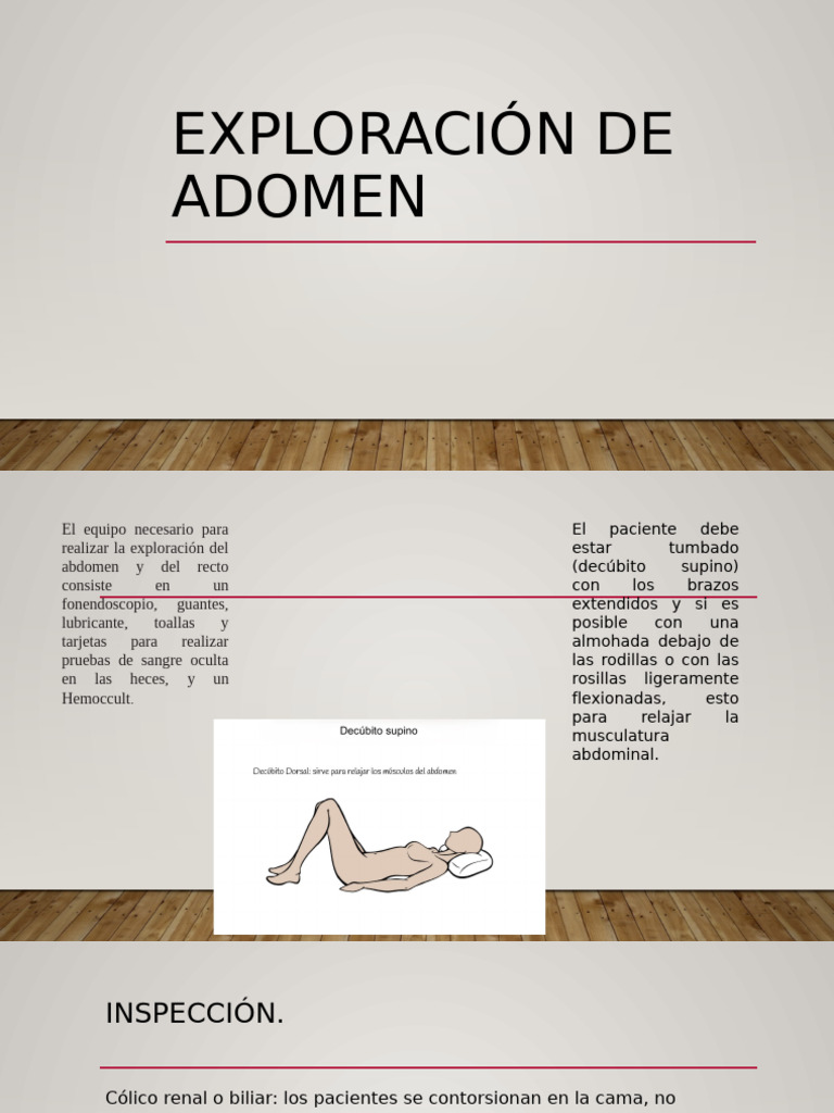 Exploración de Adomen | PDF | Abdomen | Hígado