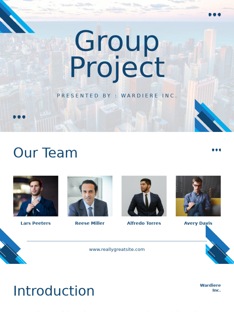 White and Blue Modern Minimalist Group Project Presentation - 20250304 ...