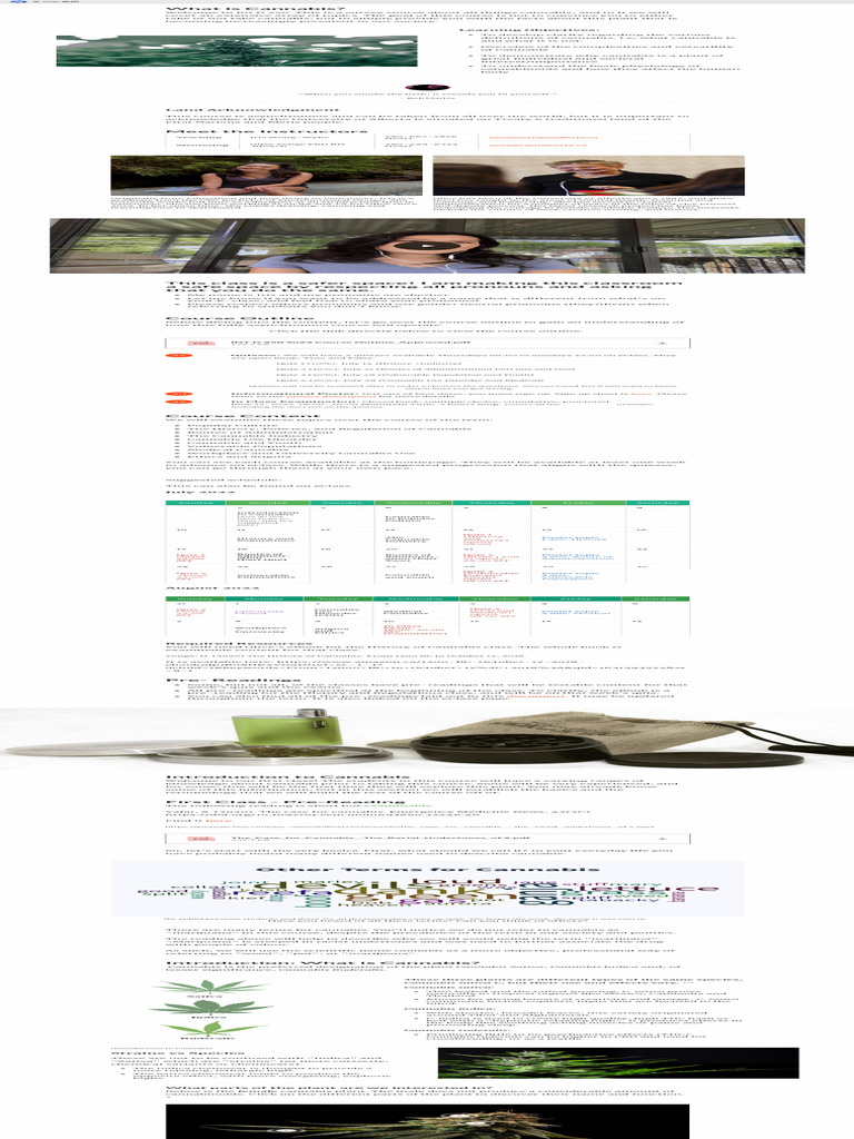 Introduction To Cannabis | PDF