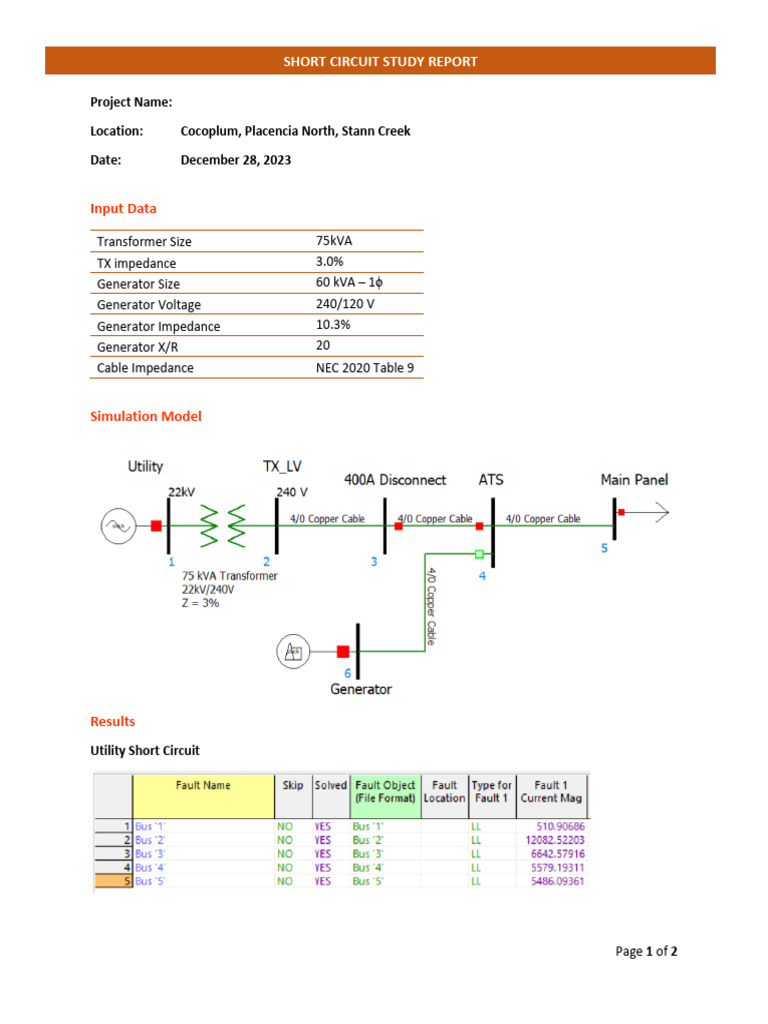 Short Circuit Calculation - 11 | PDF