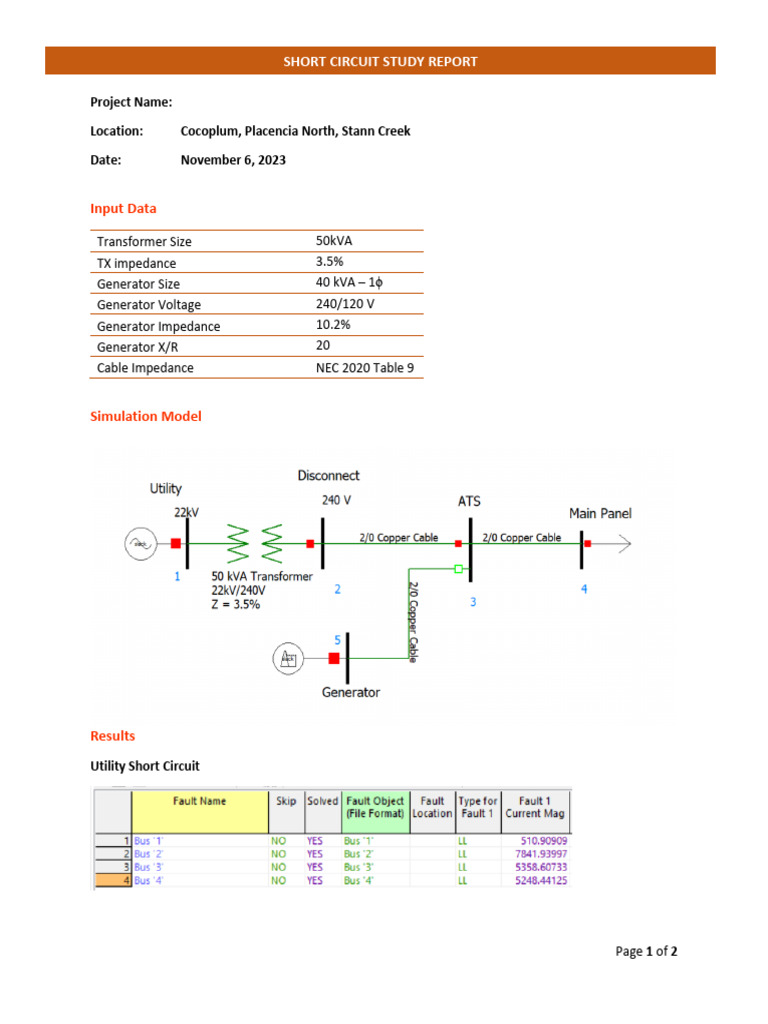 Short Circuit Calculation - 10 | PDF