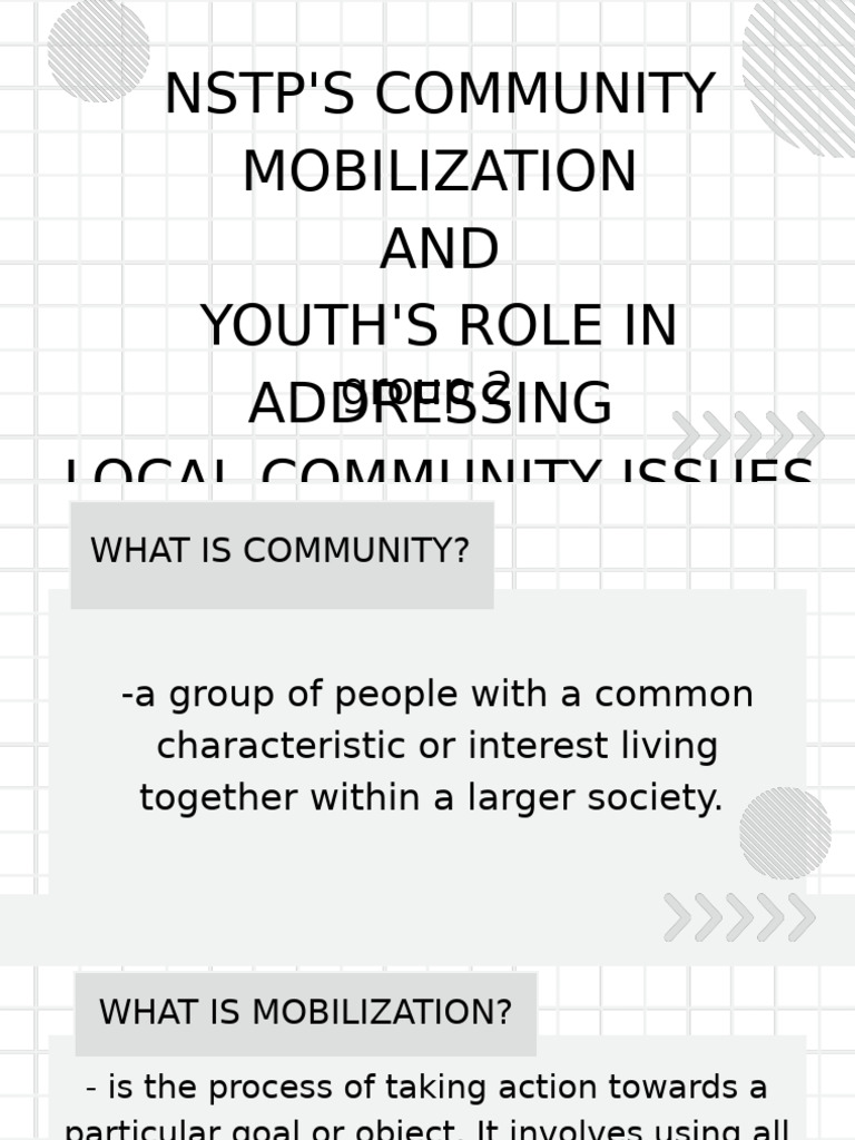 Youth Engagement in Community Mobilization | PDF