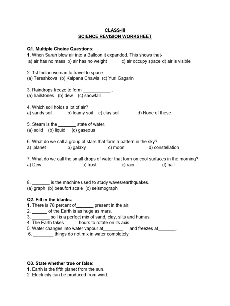 Syllabus-III-SCIENCE REVISION WORKSHEET-133846814979093243 | PDF ...