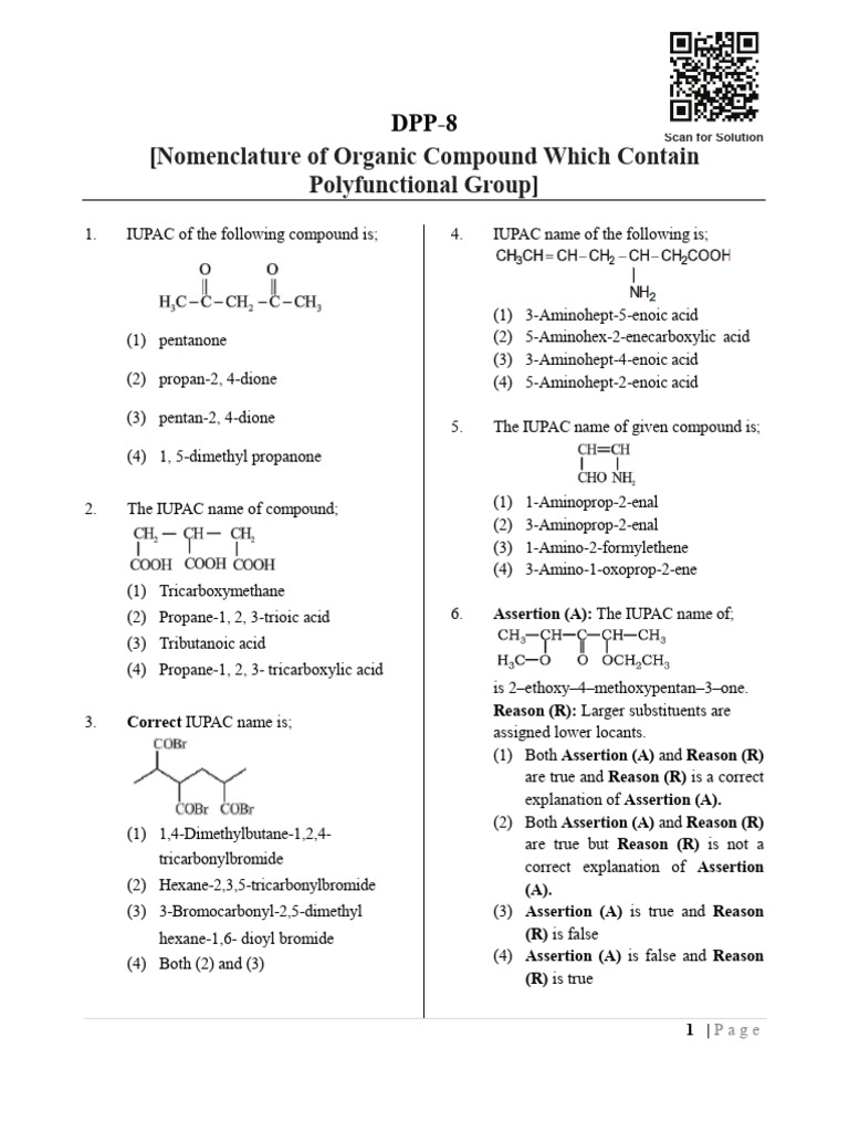 Chemistry Merge DPP - 22 - 34 - GOC - Dropper NEET NEW 16 | PDF | International Union Of Pure ...