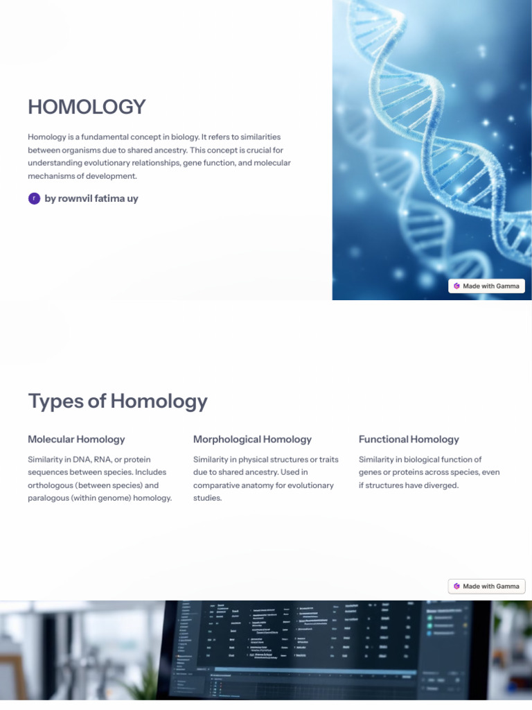Understanding Molecular Homology | PDF