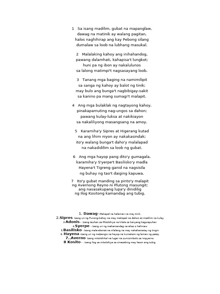 Kabanata 1 Group 1 | PDF