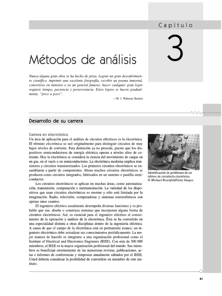 Lectura Reapso Sadiku - Métodos de Análisis Matricial | PDF