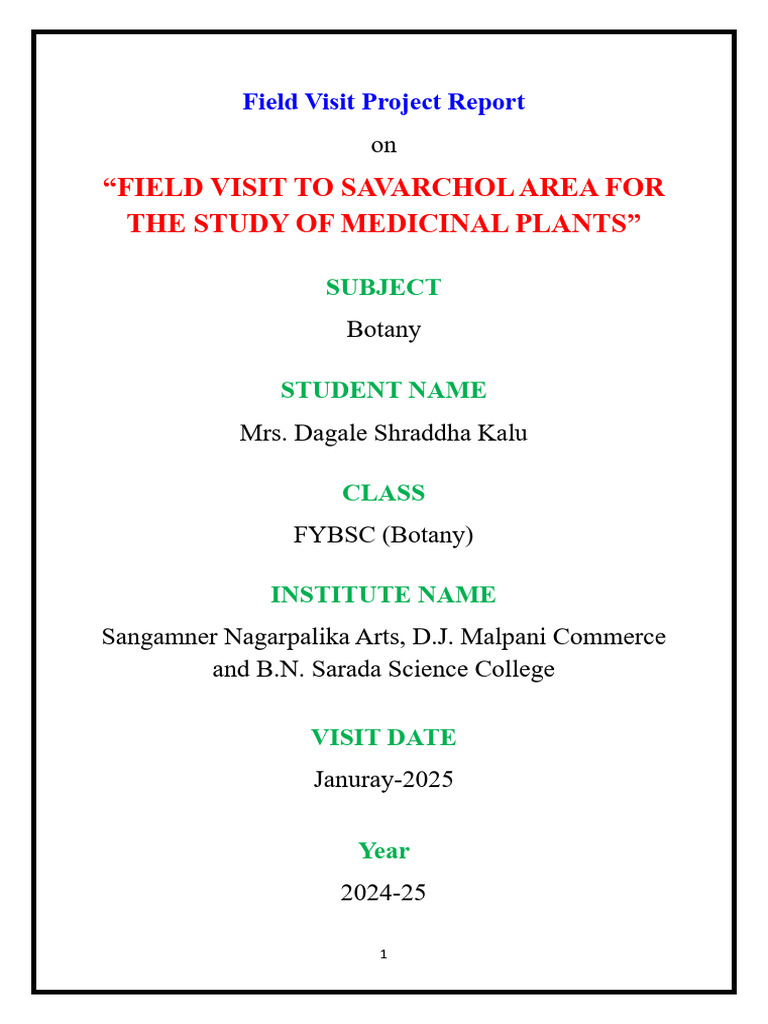 Field Visit Project Report Shree Cyber Cafe | PDF | Conservation ...