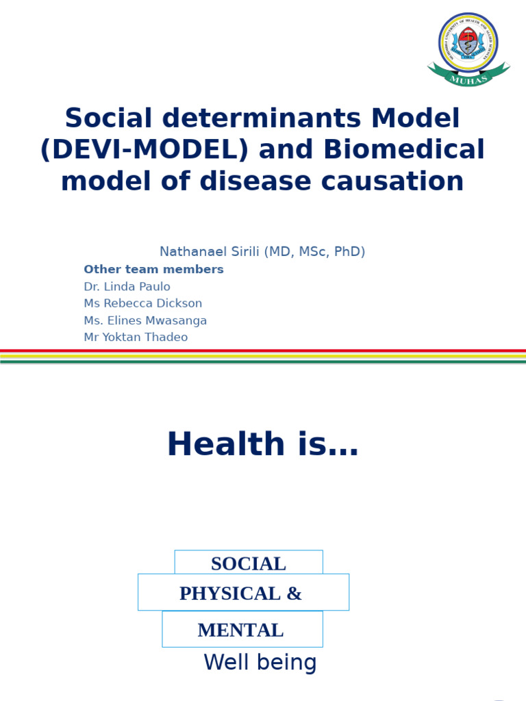Social Determinants and Biomedical Model of Diseases Causation-HS 200 ...