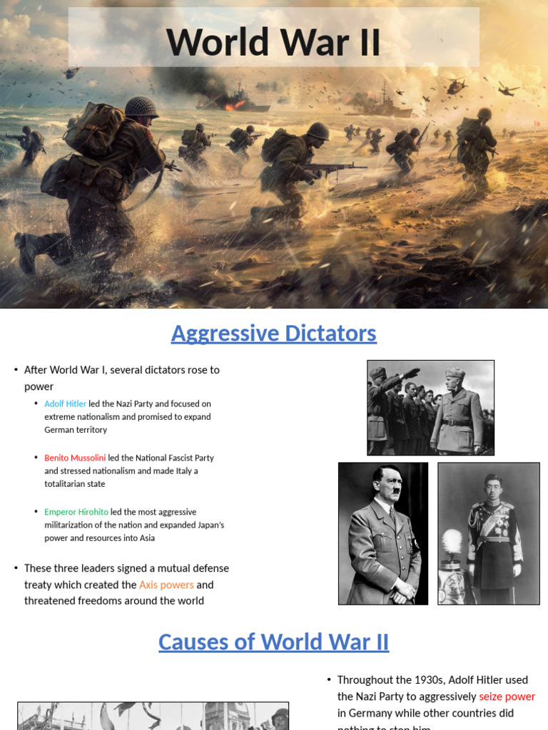 World War II PowerPoint Srping 2025 | PDF | World War II | Nazi Germany
