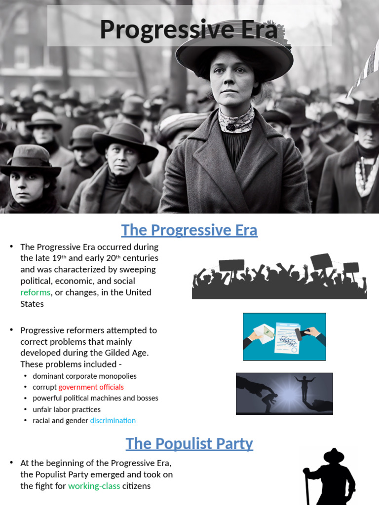 Progressive Era PowerPoint Spring 2025 | PDF | Fifteenth Amendment To ...