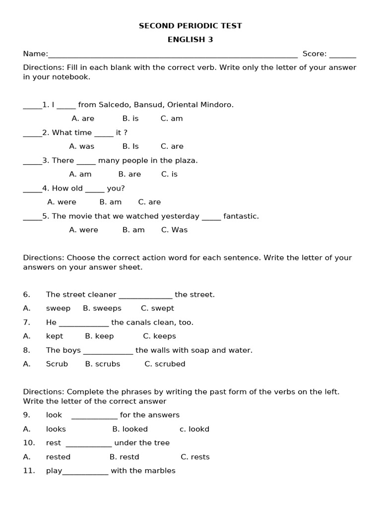 Second Periodic Test | PDF