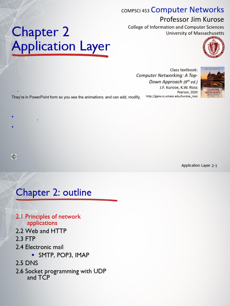Free PowerPoint Slides on Application Layer | PDF | File Transfer Protocol | Domain Name System