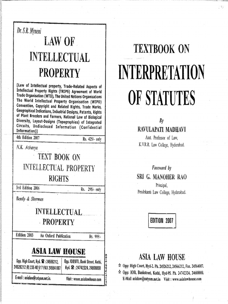 Interpretation of Statues TXT Book | PDF