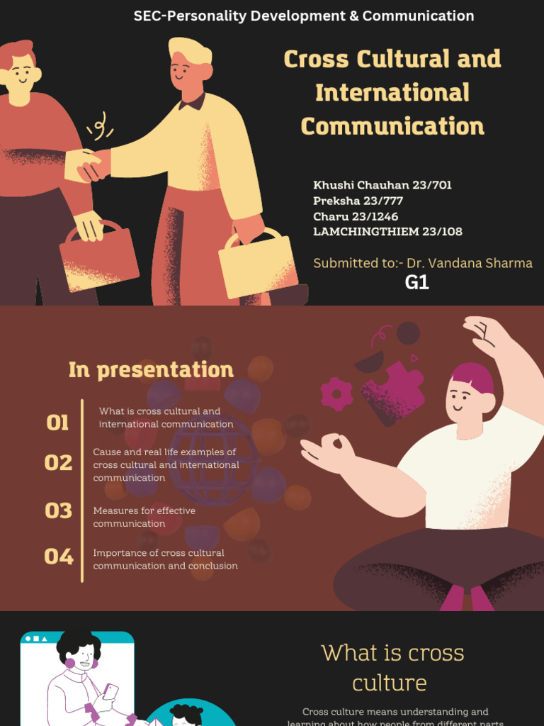 Personality Development & Communication Presentation | PDF | Cross ...