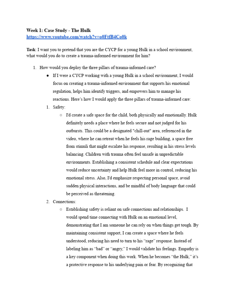 CYC 405_ Case Study W1 - Rhea Matthew | PDF | Anger | Emotions