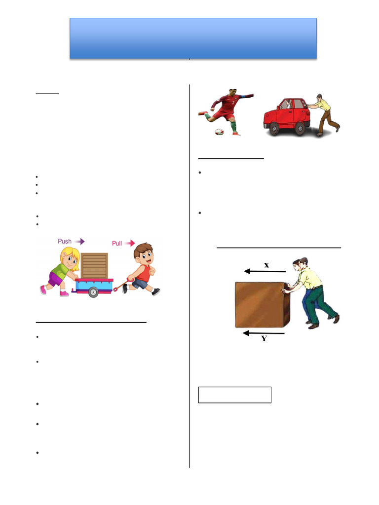 CBSE - 8th - Physics CH - 1 Force & Pressure | PDF | Force | Pressure