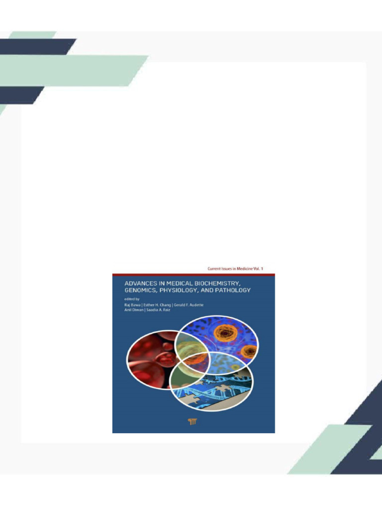 Advances in Medical Biochemistry Genomics Physiology and Pathology 1st ...