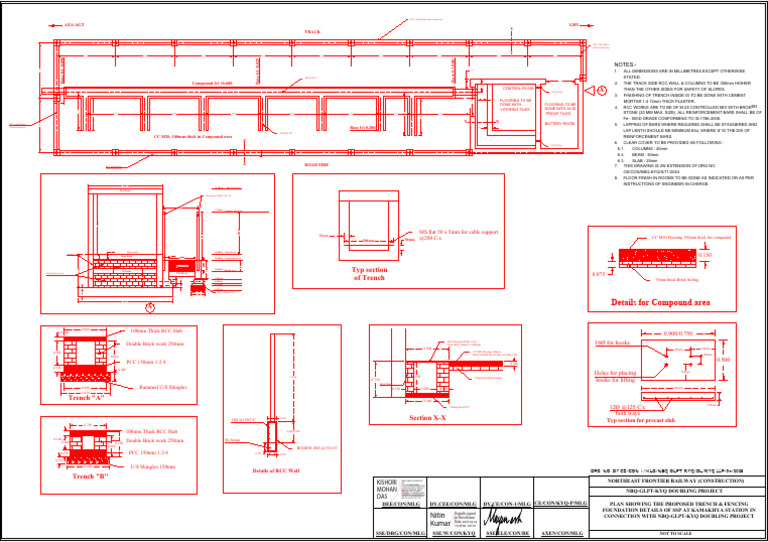 Railway Construction Blueprint | PDF | Architectural Elements | Civil ...