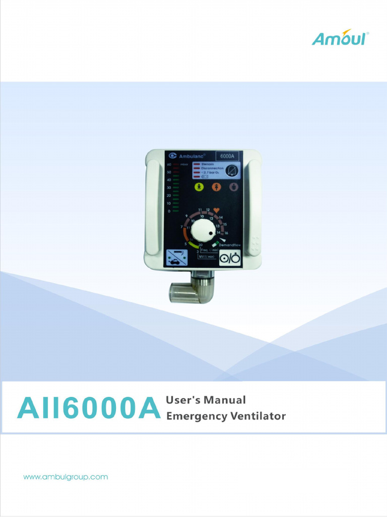User's Manual - AII6000A | PDF | Breathing | Respiration