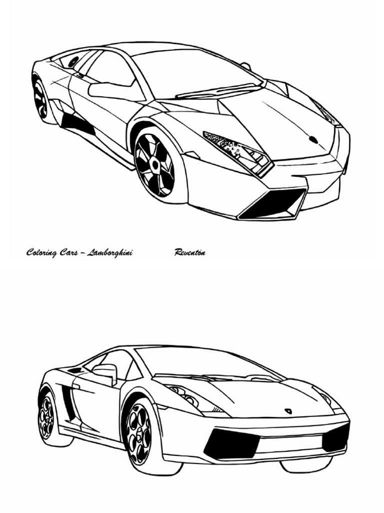 18 Pages Car Coloring Pages | PDF