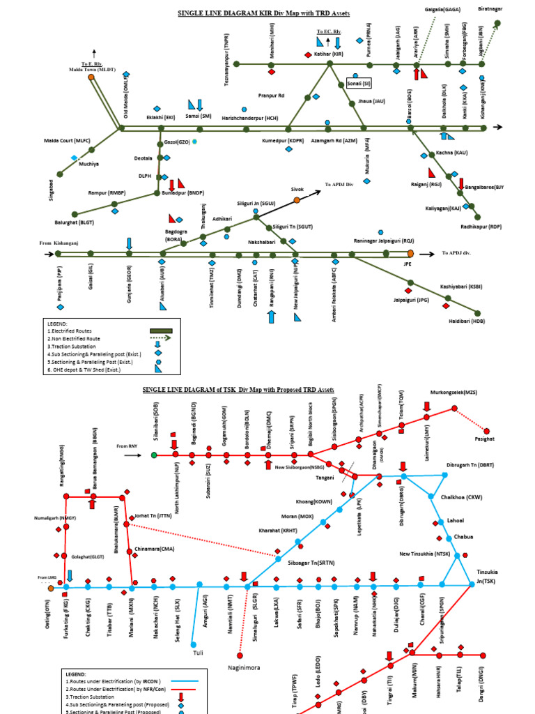 TRD Assets Single Line Diagram Map | PDF | Manufactured Goods ...