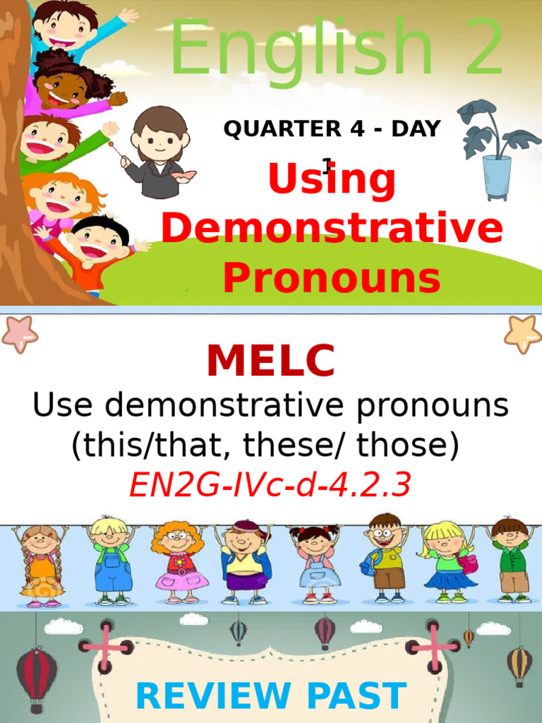 q4 - English 2 Week 4 Day 1 2 | PDF | Grammatical Number | Plural