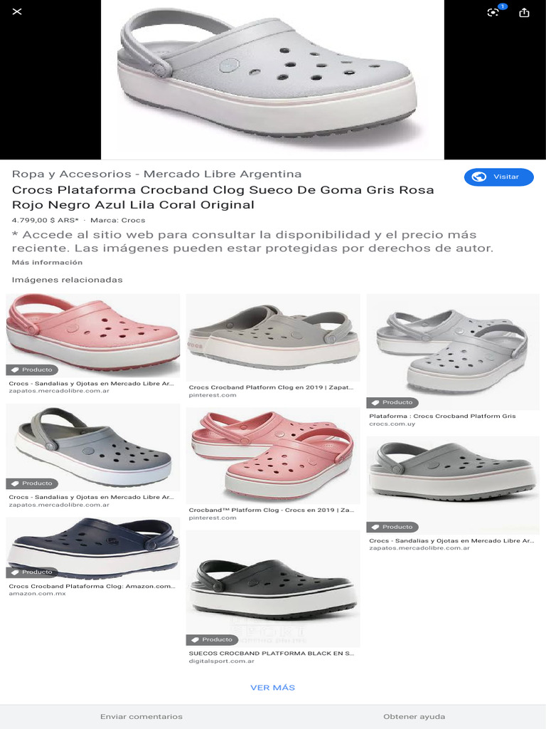 Crocs para Nenas Que Calza. 34 o 35 Con Plataforma - Búsqueda de Google 2 | PDF