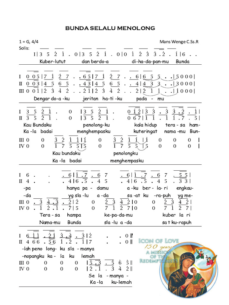 Bunda Selalu Menolong | PDF