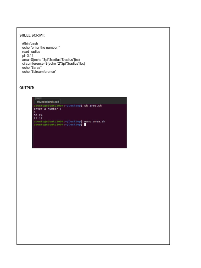 Shell Script | PDF