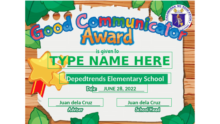 Kahulugan ng Good Communicator Award | PDF