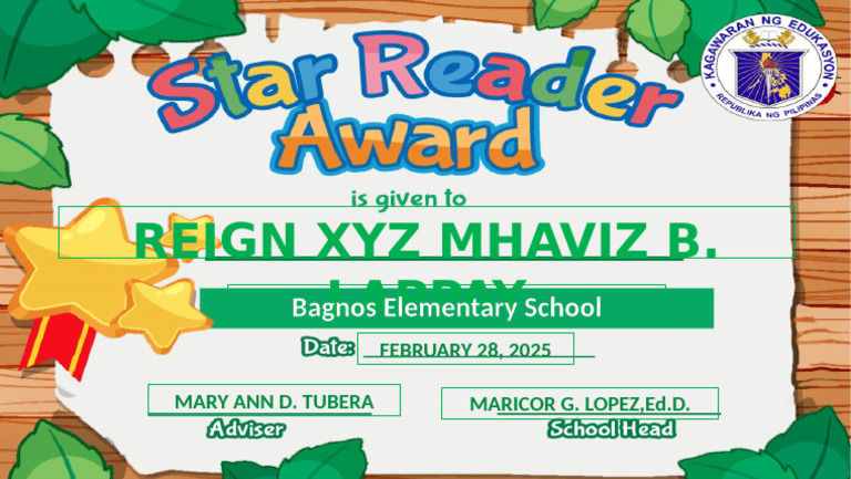 Star Reader Award | PDF